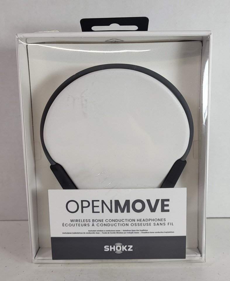 Shokz OpenMove Bone Conduction Wireless Headphones Open Ear Grey New ...
