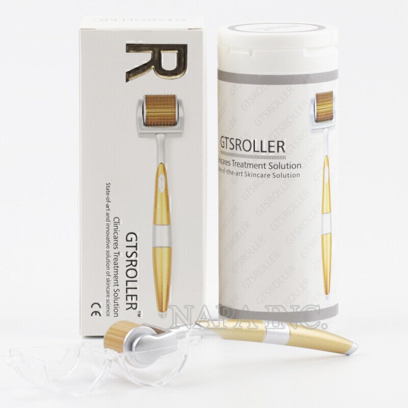 DermaRoller 192 Pins Titanium Derma Roller Anti Acne Scars Wrinkles ...