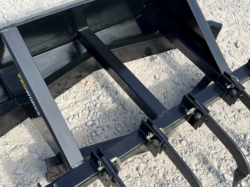72″ Land Plane Leveling Grading Ripper Attachment Fits Skid Steer Quick ...