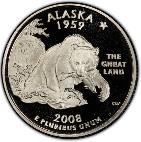 2008-S Clad Proof Alaska Statehood Quarter 25C | eBay