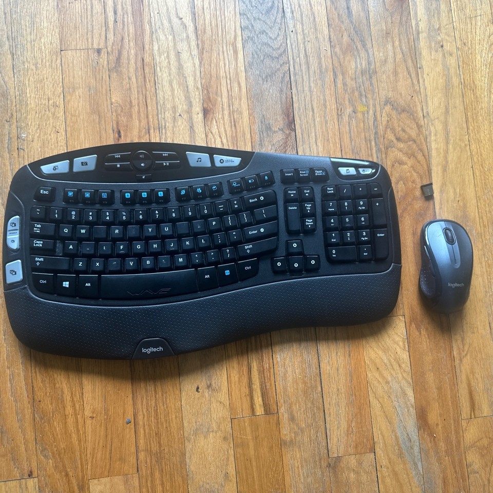 Logitech K350 ( Y-R0053 ) Wireless Comfort Wave Ergonomic Keyboard W ...