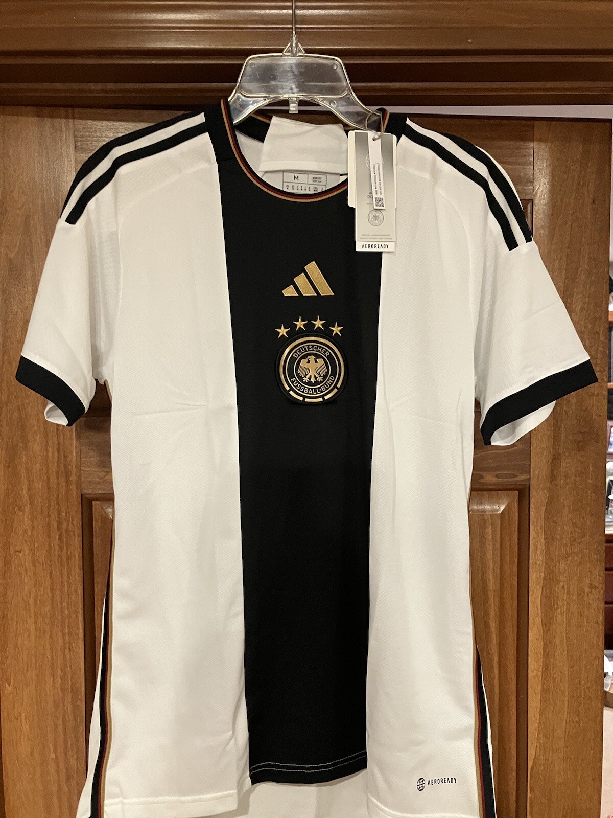 ADIDAS GERMANY DEUTSCHLAND 22/23 WHITE HOME JERSEY HJ9606 WORLD CUP ...