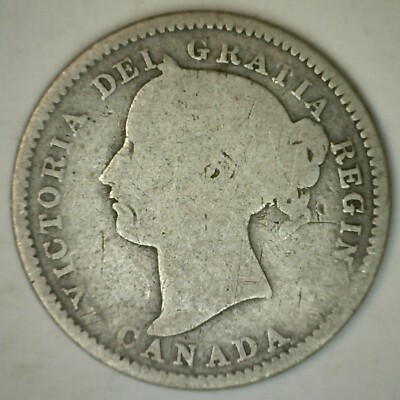1894 Canada Silver Ten Cent Coin 10c Canadian Circulated | eBay