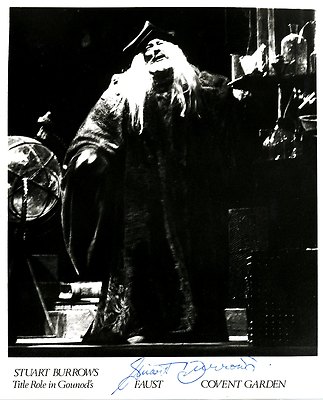 STUART BURROWS opera tenor signed photo as Faust | eBay