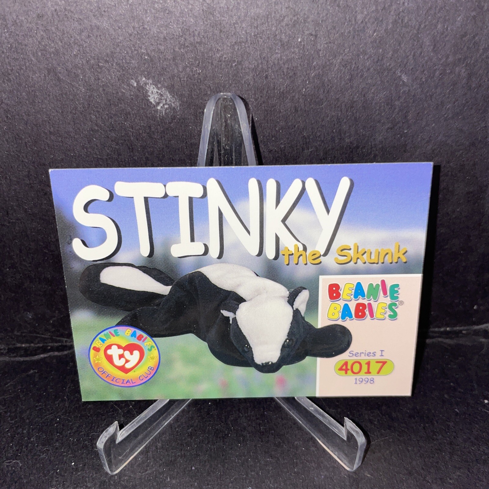 1998 Beanie Babies #129 Stinky the Skunk - Cards Series 1 4017 | eBay