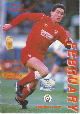 1988/89 MANCHESTER UNITED v TOTTENHAM HOTSPUR Football Today Programme ...