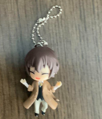 Japanese anime Bungo Stray Dogs deforme mini figure keychain Osamu ...