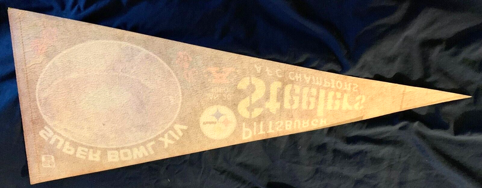 PITTSBURGH STEELERS LOS ANGELES RAMS FULL SIZE SUPER BOWL 14 XIV ...