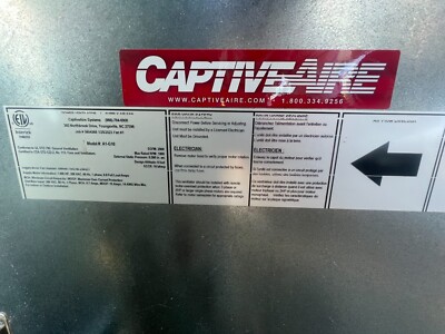 Captive-Aire Systems, Inc. A1-G10 | eBay