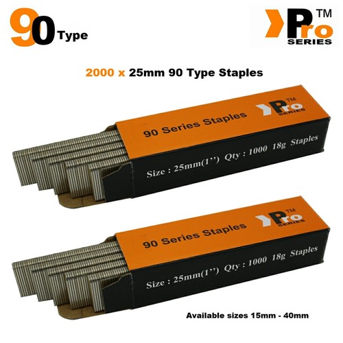 90 Type Staples: Size 25mm ( 2000 Staple Handy Pack ) | eBay UK