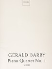 Gerald Barry Piano Quartet No. 1 (Sheet Music) (UK IMPORT ...