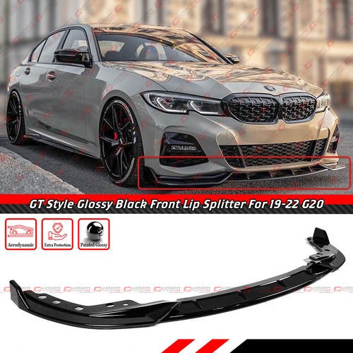For 19-2022 BMW G20 330i M340i GT Style M Sport Gloss Black Front ...