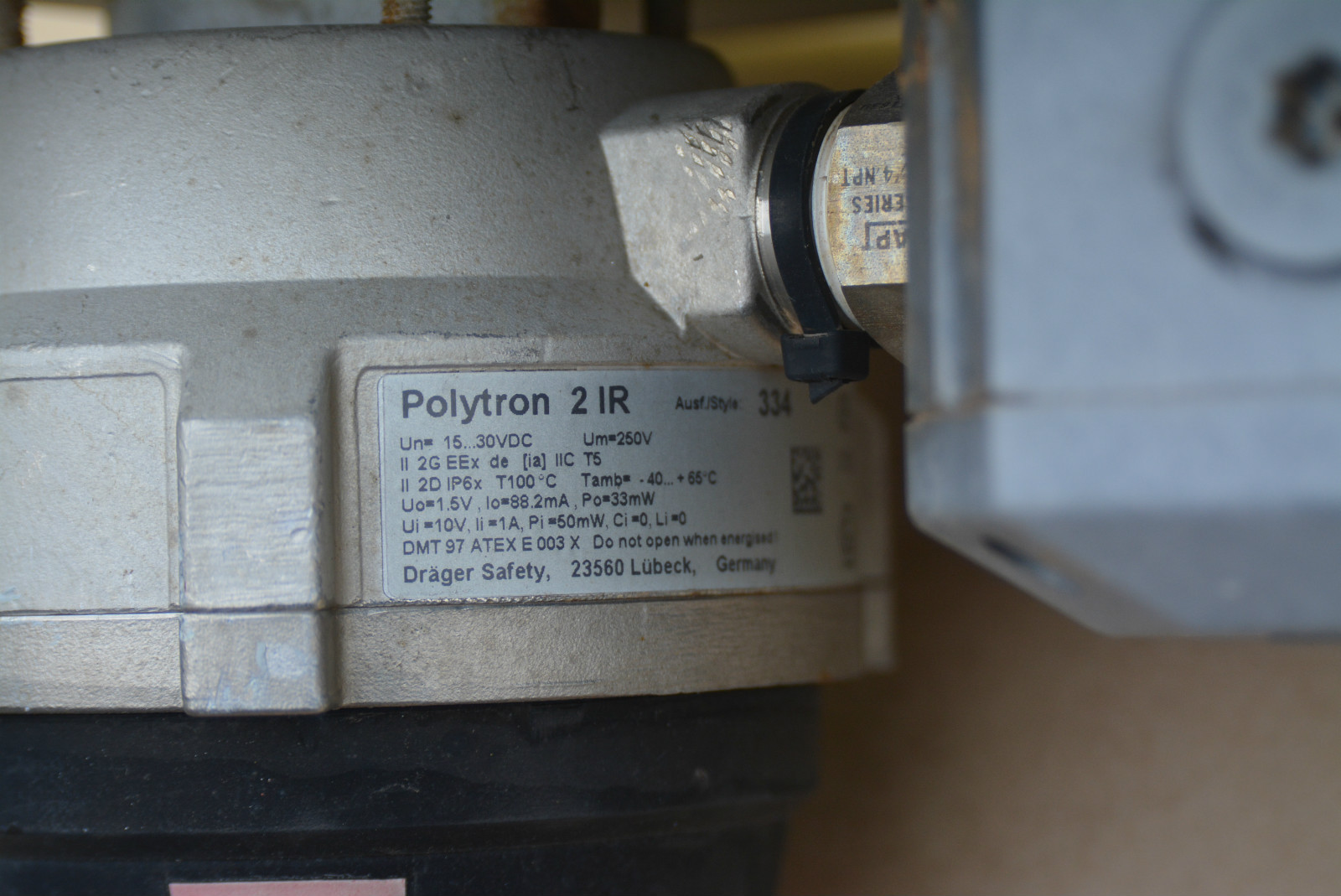 Drager Polytron 2 IR Style 334 6810100 infrared gas detector ...