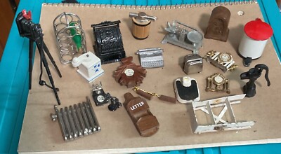 Dollhouse Barbie sized items, 21 pieces toaster wine rack cuckoo ...