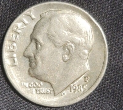 1985 P Roosevelt Dime Error | eBay