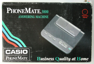 VINTAGE CASIO PHONEMATE 3800 ANSWERING MACHINE NEW NOS ! | eBay.de