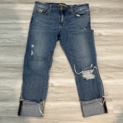 Joes Jeans | Cuff Crop Distressed Jeans sz 29 | eBay