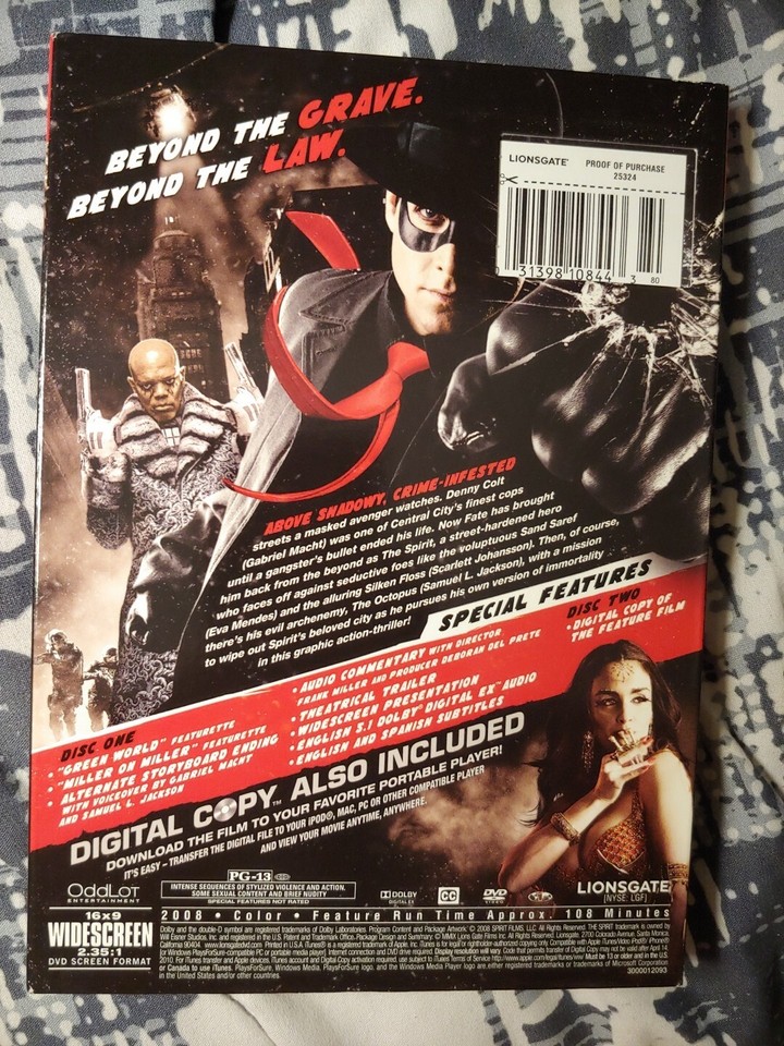 The Spirit (2008, DVD) Samuel L Jackson, Frank Miller, 31398108443 | eBay