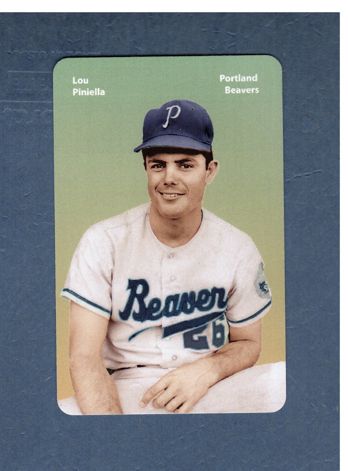 #7 LOU PINIELLA, Portland Beavers PCL ~ FIRST PRINTING color card ...