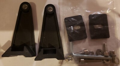 2x LED Light Bar Mounting Brackets 360° Side Rotating Al Alloy Holder ...