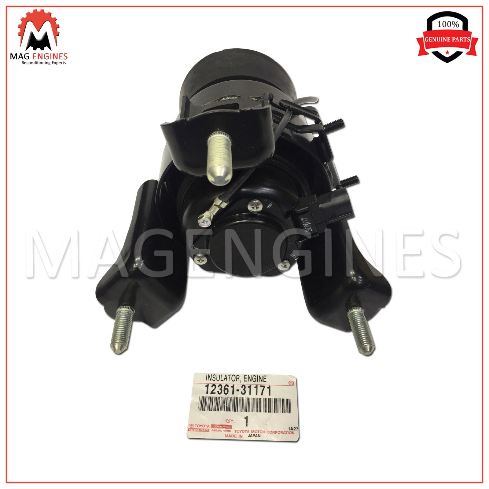 12361-31171 GENUINE OEM FRONT LOWER ENGINE INSULATOR MOUNT 1236131171 ...