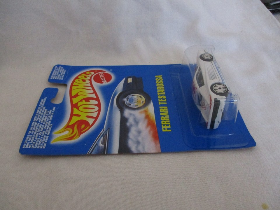 Hot Wheels 1990 Ferrari Testarossa Black Bumpers Red 75 Logo Sealed ...