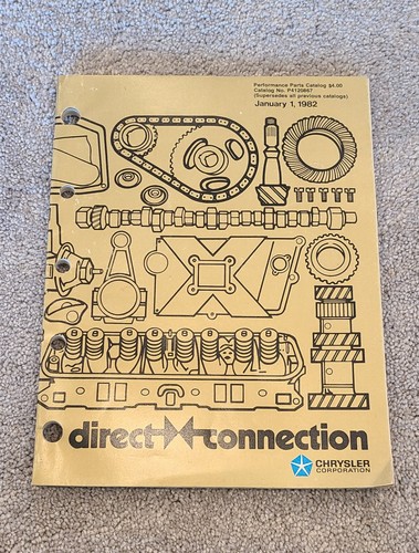 Chrysler Direct Connection parts catalog 80s vintage book Mopar Muscle ...