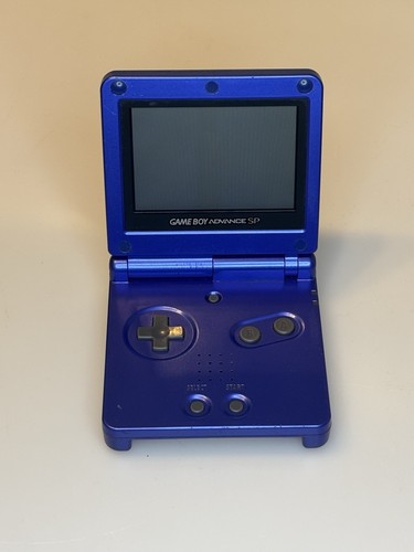 Nintendo Gameboy Advance GBA SP Cobalt Blue Handheld Console System AGS ...