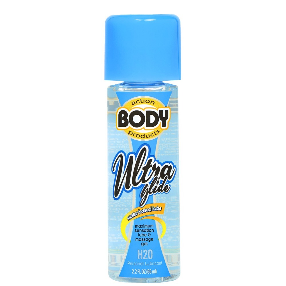 Body Action Ultra Glide Lubricant 2.2oz - Water-Based Lube & Massage ...