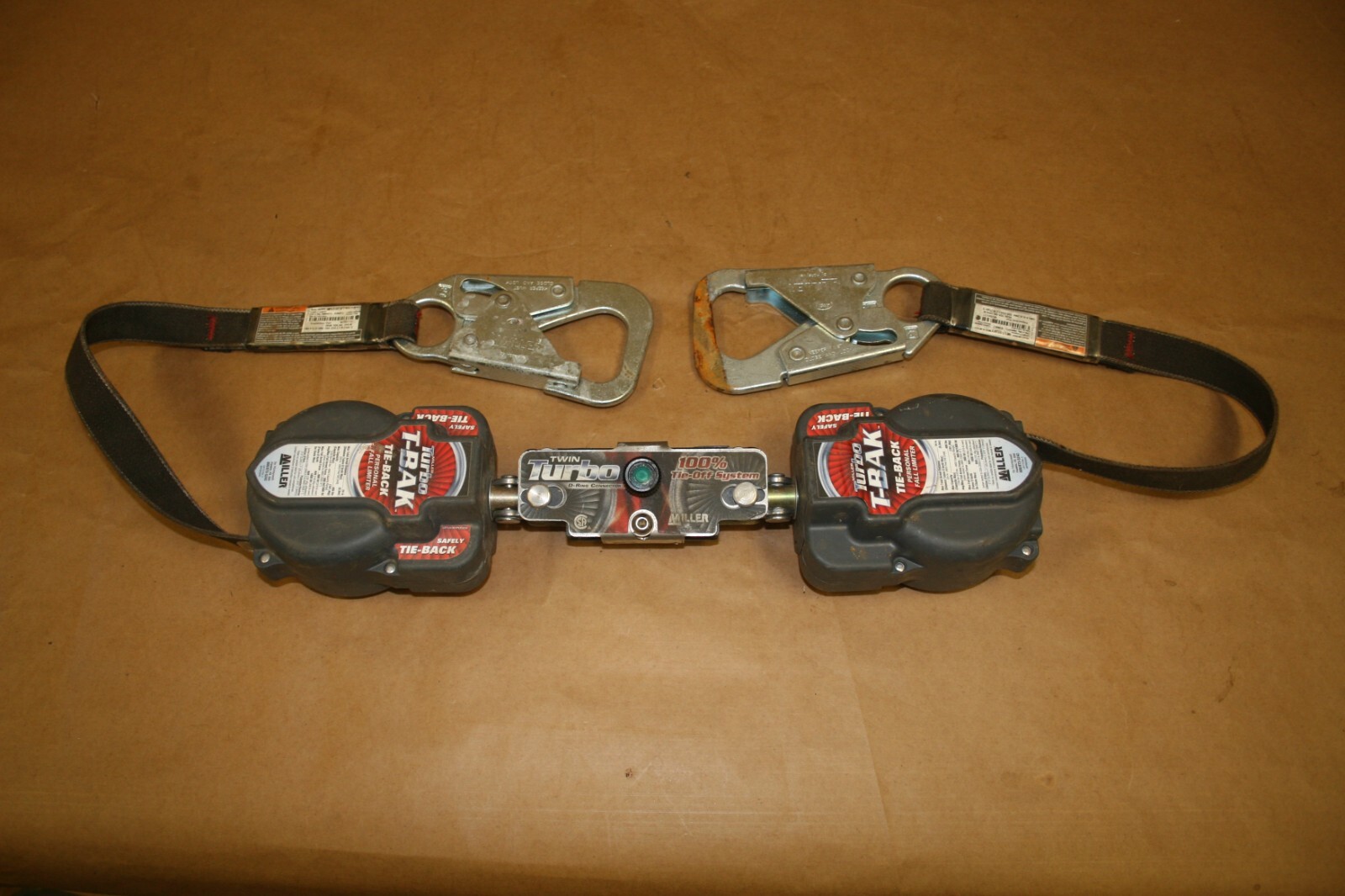 Miller Twin Turbo T-BAK 7.5-Foot Tie-Back Personal Fall Limiter with D ...