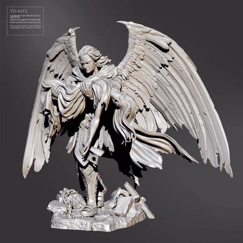 1:24 75mm resin figure model kit Crying Angel Unassembled unpainted | eBay