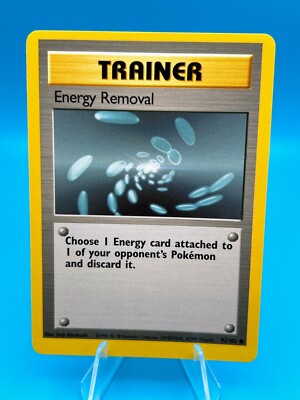 Energy Removal - Base Set - 1999 WOTC Pokemon Trainer Card Common #92/ ...