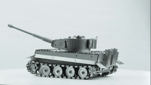 Remote control Stainless TIGER-1 TANK WWII Metal Model Historic T4M ...