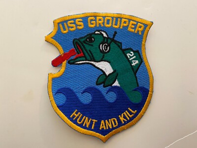 PK739 Reproduction WW2 US Navy Submarine Patch USS Grouper SS-214 WA9 ...