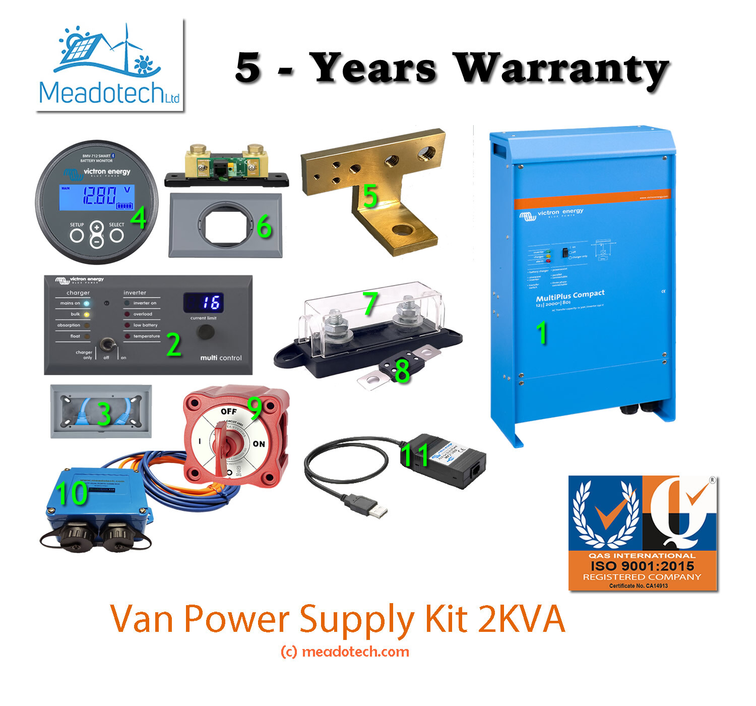 VICTRON Motorhome Power Supply Conversion KIT 2KVA - 12V FREE Delivery ...