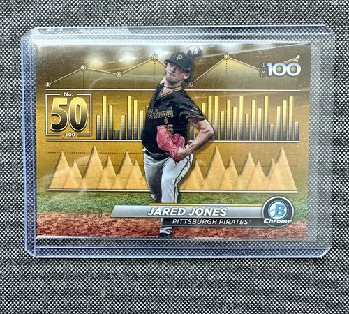 2024 Bowman JARED JONES Top 100 Gold Refractor #/50 #BTP-50 COLOR MATCH ...