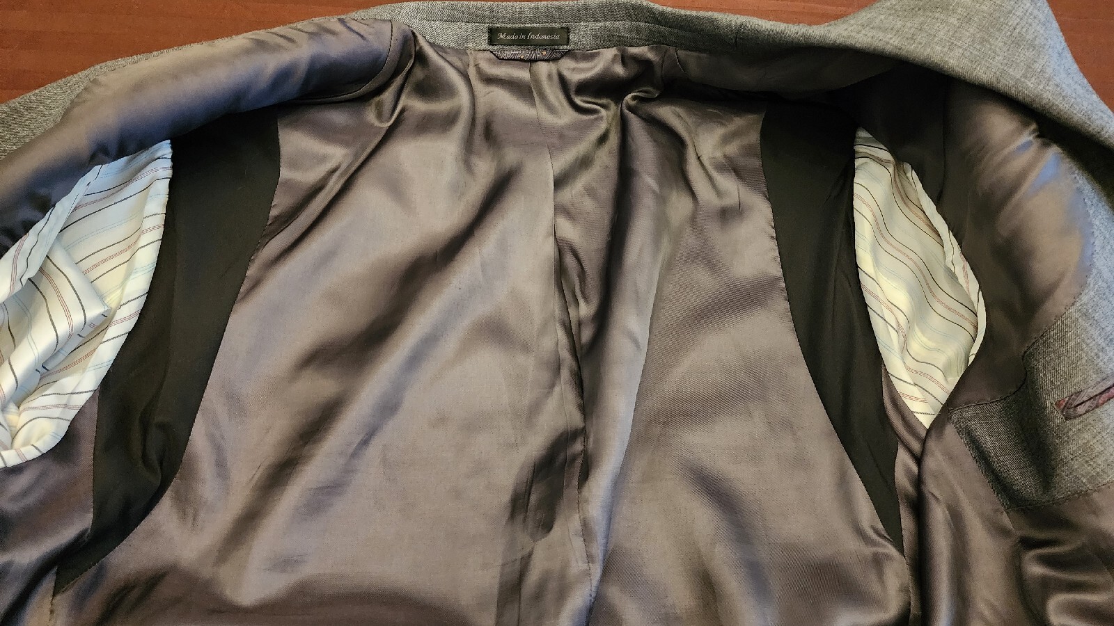 Lauren Ralph Lauren Men's 44R Gray Worsted Wool Blazer Suit Jacket ...