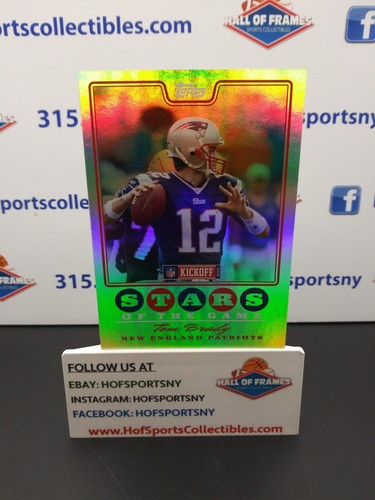 2008 NFL KICKOFF TOM BRADY STARS OF THE GAME #SG-TB | eBay