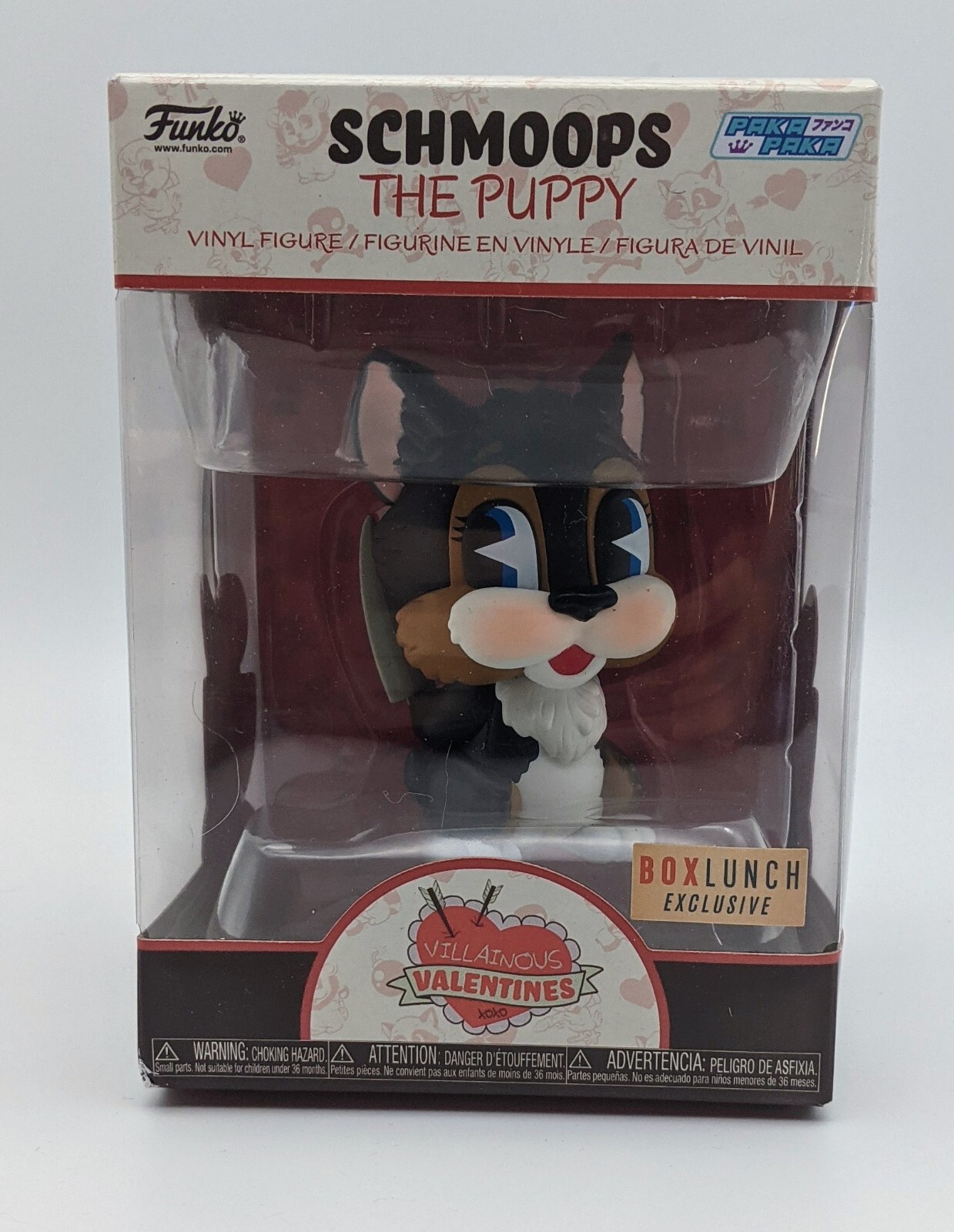 NEW Schmoops the Puppy Paka Pak Figure Funko Villainous Valentines Box ...