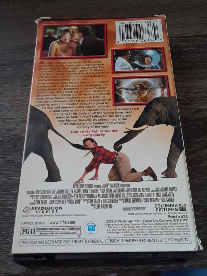 The Animal (VHS, 2001) 43396063679| eBay