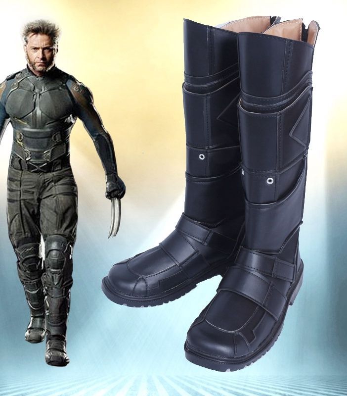 x-men Logan Wolverine James Logan Howlett cosplay Shoes Boots black ver ...