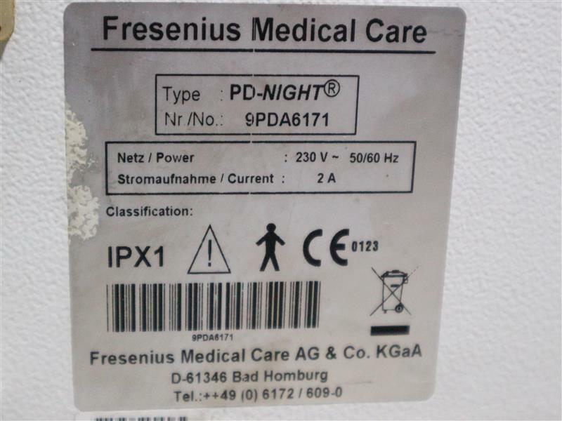 Fresenius Medical Care PD-NIGHT PDNIGHT Peritonial Dialysis Machine ...