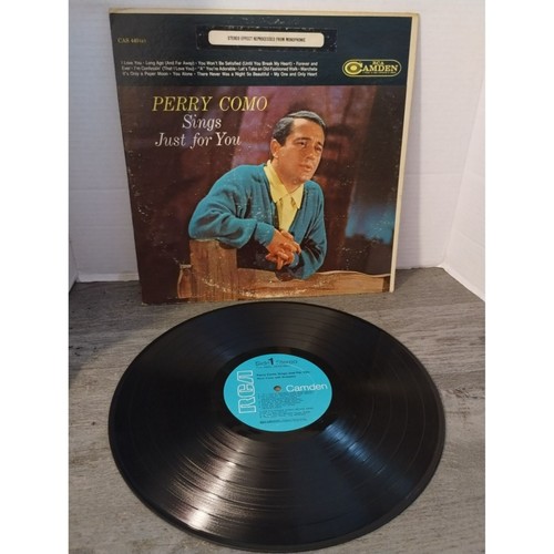 PERRY COMO Sings Just For You LP Vinyl Record 12" POP VOCAL 1958 RCA ...