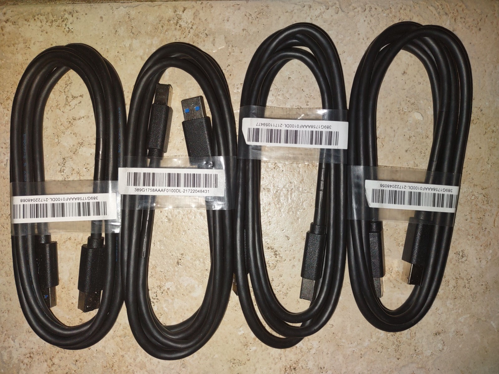 Lot of 4 6ft USB 3.0 Type A Male to B Male Monitor Dock Cables PN81N | eBay