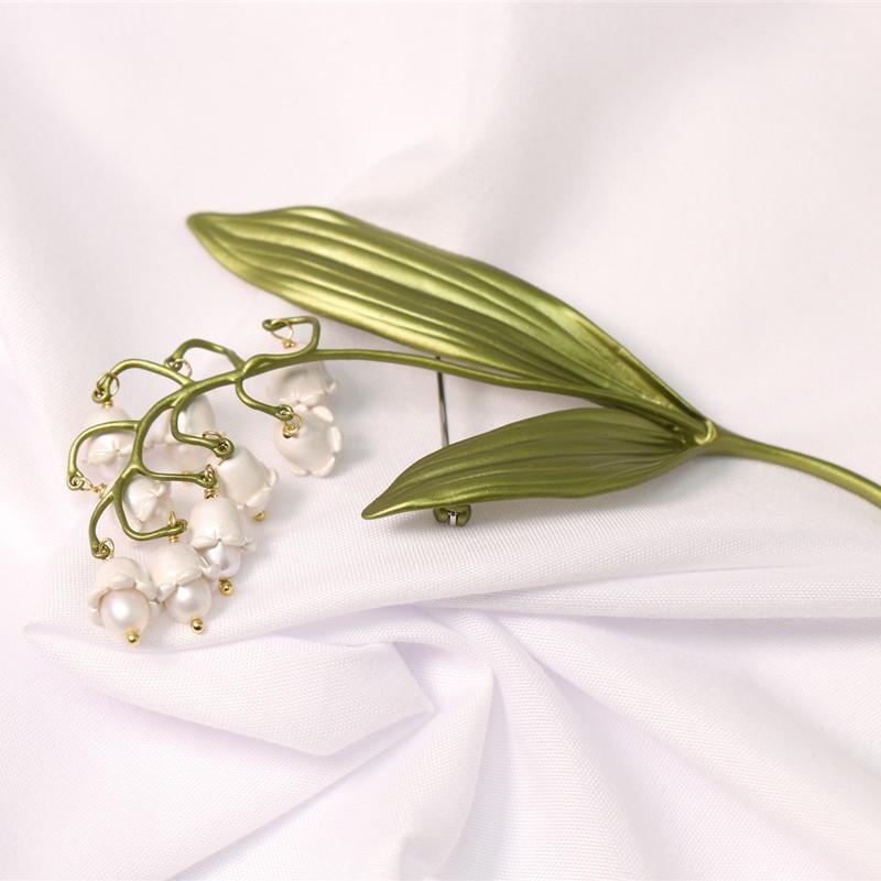 Ldyllic Valley Lily Bell Orchid Brooch Female Accessories Antique ...