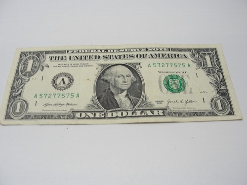 ONE DOLLAR NOTE WITH UNIQUE SERIAL NUMBER Z2127 | eBay