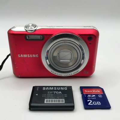 Samsung ES70 12.2MP Red Digital Camera Red 5x Optical Zoom Good ...
