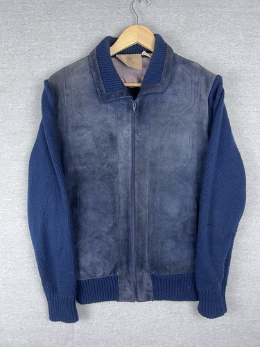 Landmark Contemporary Collection Men’s Jacket Navy Suede Size L | eBay