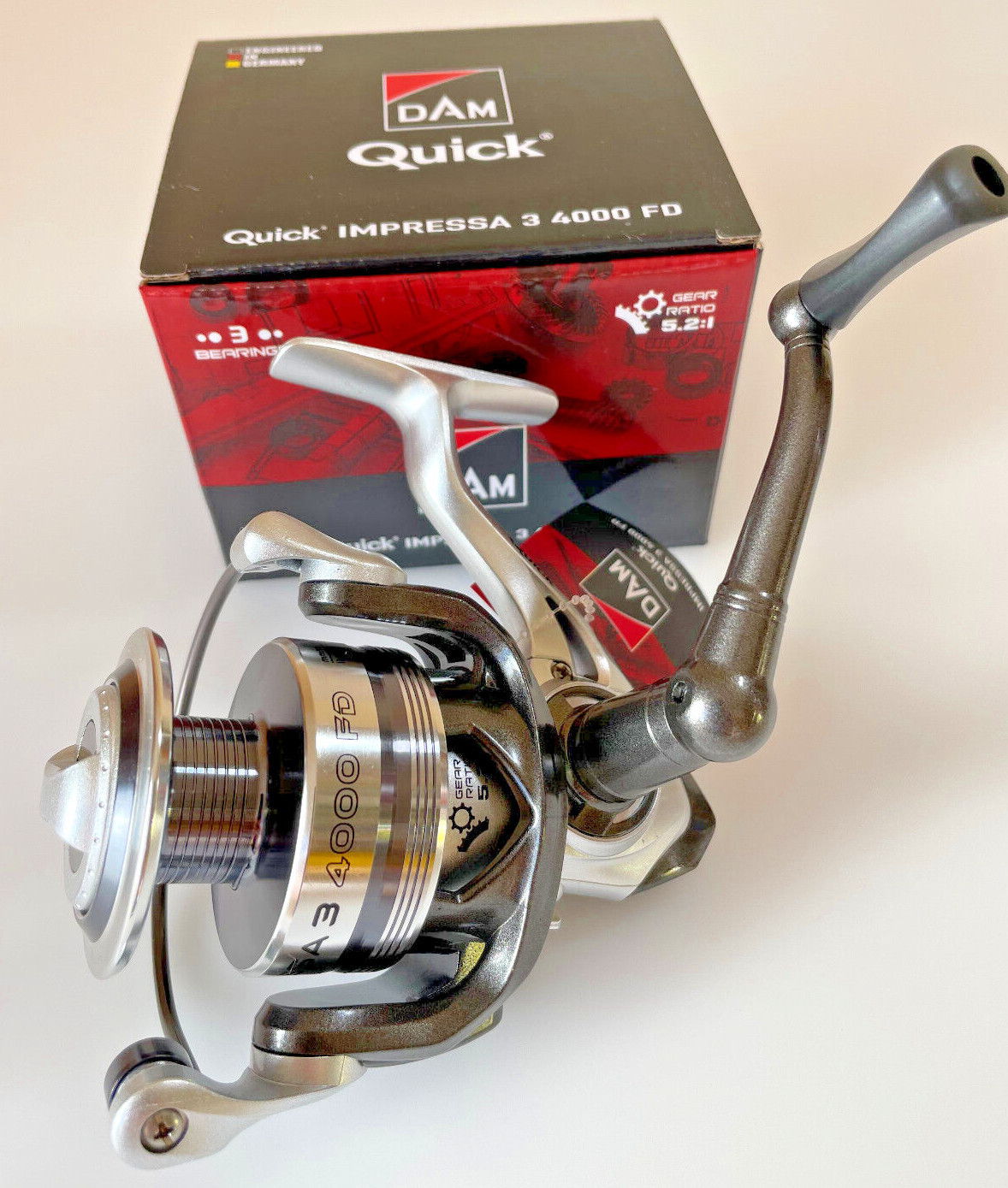 DAM Quick Impressa 3 FD 2500 3000 4000 5000 Spinnrolle Stationär Angel Rolle 1 4 | eBay