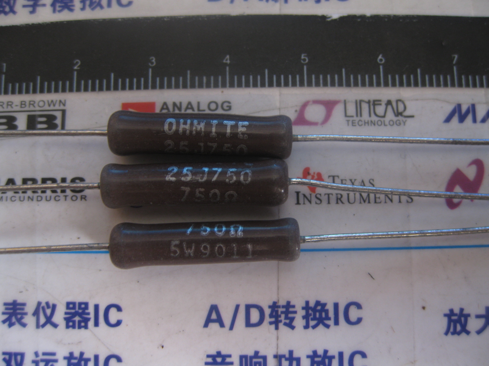 1x 25J750 75R 5% 5W Wirewound Resistors 75 ohm AXIAL | eBay